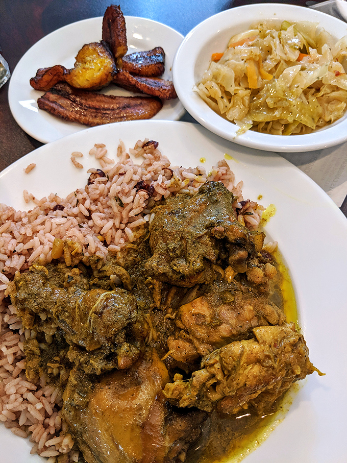 The dynamic duo of Caribbean cuisine. Jerk chicken brings the heat while curry chicken brings the complexity &ndash; both bring the joy.