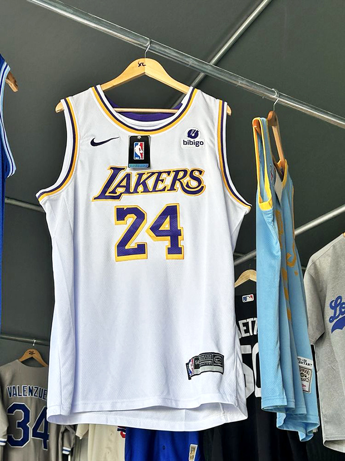 Lakers jerseys hang proudly among the merchandise, a reminder that in Southern California, sports fandom is always in season.