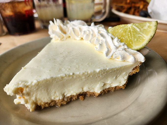 Key lime pie so authentic it should come with a tiny passport. That perfect balance of sweet and tart that whispers "Florida" with every bite.