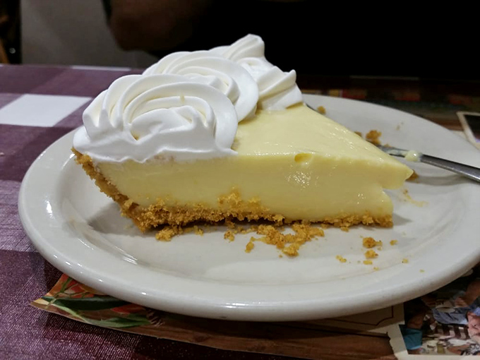 Key lime pie so authentic it should come with a tiny Florida passport. That graham cracker crust deserves its own fan club.