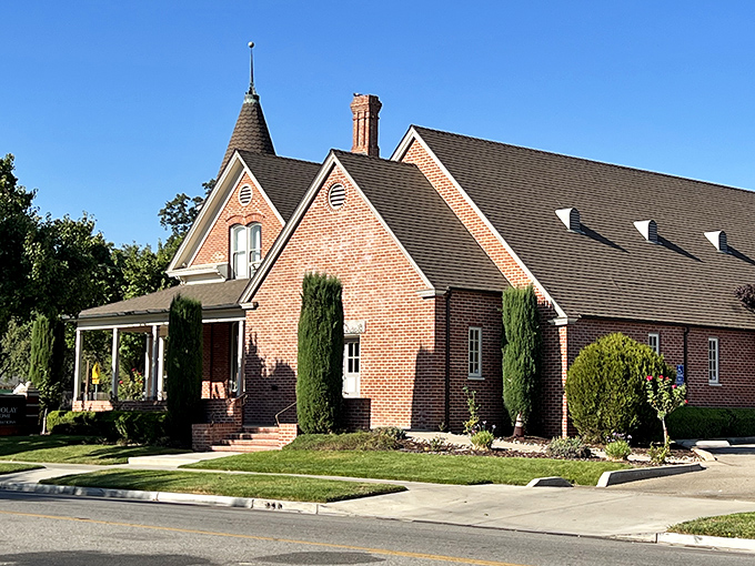 Historic architecture adds to Paso's charm, with buildings like this brick beauty preserving the town's rich heritage and distinctive character.