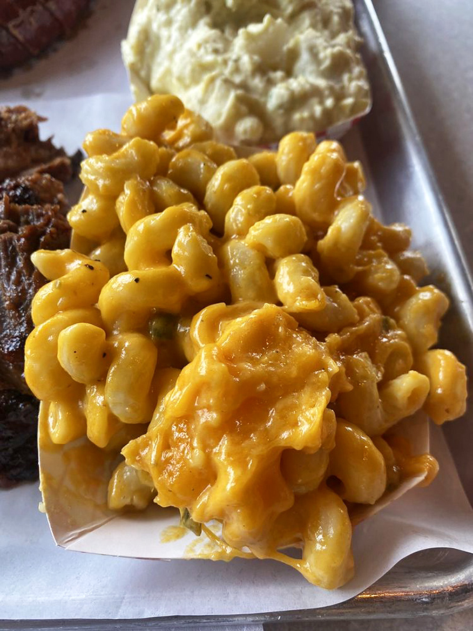 Mac and cheese that doesn't know it's a side dish &ndash; it thinks it's the main event. And honestly, who are we to argue?