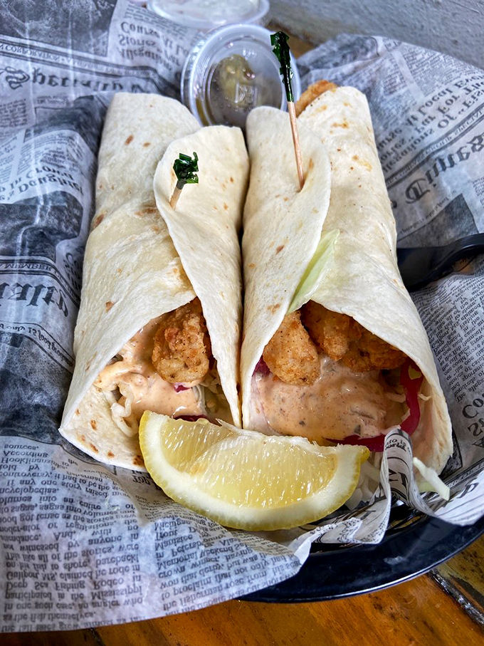 Wrapped in soft tortillas and bursting with flavor, these fish tacos prove that sometimes the best seafood doesn't need silverware.