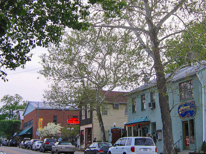 Main Street's pastel buildings and leafy canopy create the kind of streetscape Norman Rockwell would have painted&mdash;if he'd added a dash of hippie spirit.