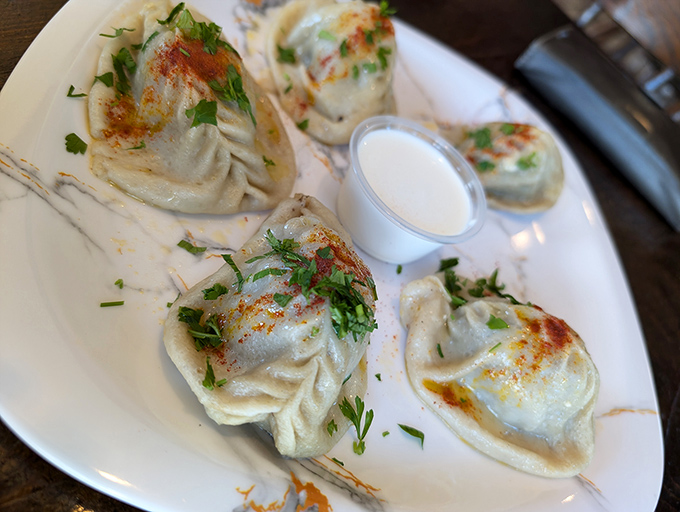 These manti dumplings are like Eastern European love letters, each pleat and fold telling stories of generations of grandmothers who perfected the technique.