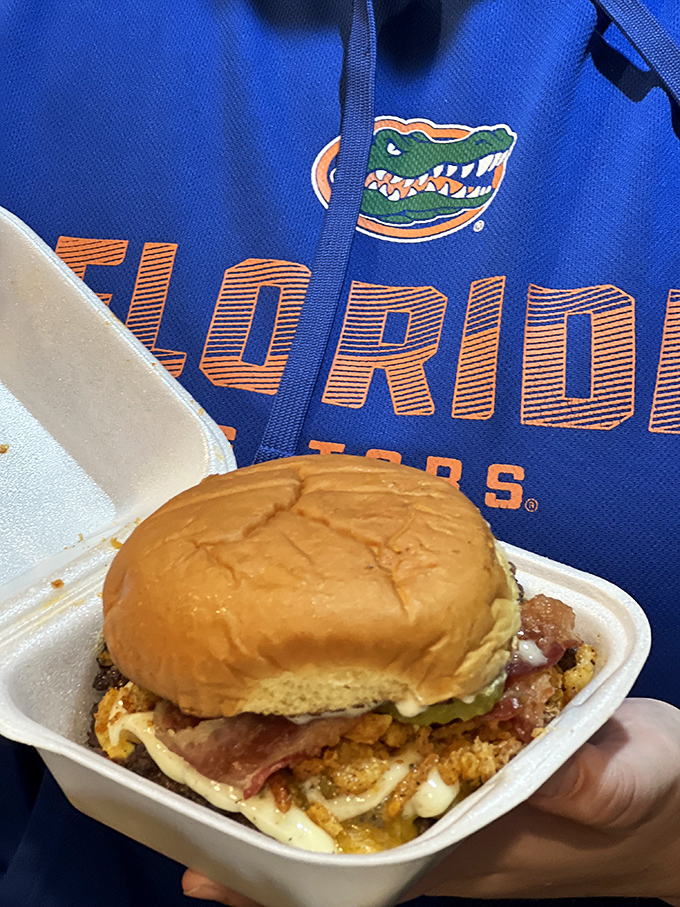 Florida meets Mexico in this cross-border masterpiece, where the burger becomes a canvas for vibrant, fresh ingredients.