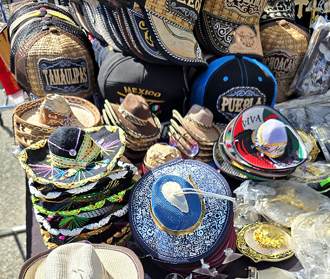 Sombrero central! A kaleidoscope of Mexican hats brings unexpected flair to Maryland, proving that cultural treasures appear in the most surprising places.