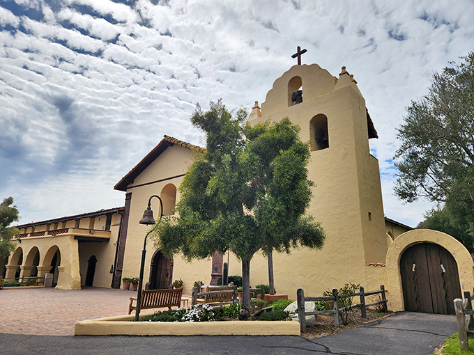Mission Santa In&eacute;s stands as a serene reminder that California's history extends beyond Danish pastries. This Spanish mission brings architectural diversity to Solvang's European showcase.