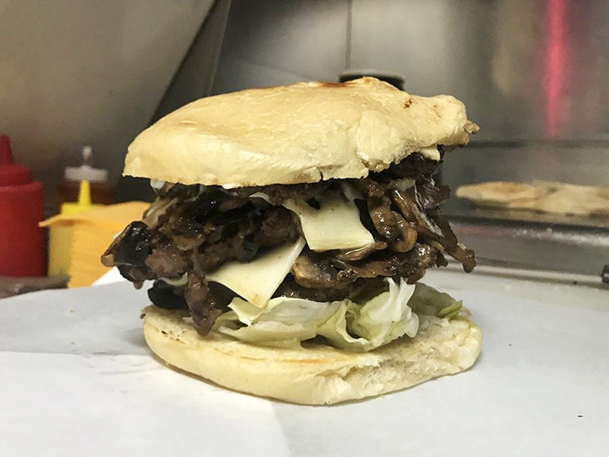 The mushroom burger: where umami meets paradise. Proof that vegetables can be decadent when they're smothered in cheese and butter.