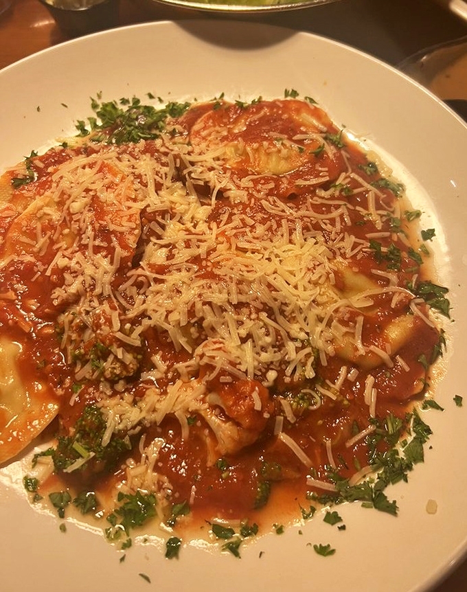 A pasta dish that doesn't whisper but announces itself with bold sauce, melted cheese, and enough herbs to make an Italian grandmother nod approvingly.