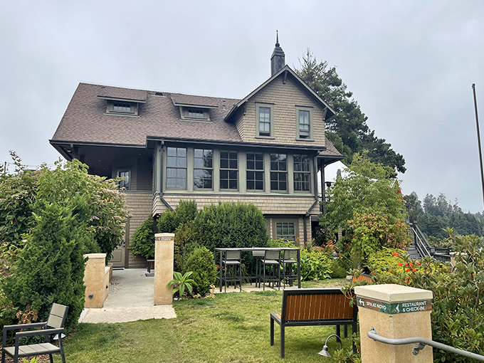 The Noyo Harbor Inn perches above the fishing port like a captain's mansion, its gardens and verandas offering the perfect spot for sunset cocktails and sea lion serenades.