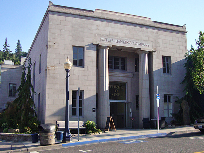 The old courthouse stands dignified and stately, like that reliable friend who always knows the best local gossip.