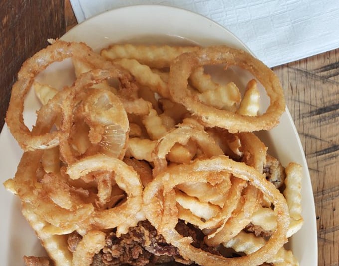 Onion rings that deserve their own fan club. These golden halos aren't just sides&mdash;they're the supporting actors that sometimes steal the show.