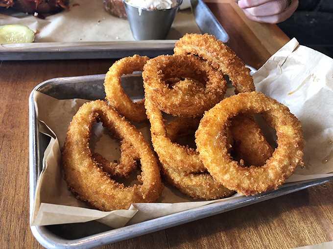 These aren't just onion rings&mdash;they're golden halos of crispy perfection that make you wonder why vegetables ever bother showing up any other way.