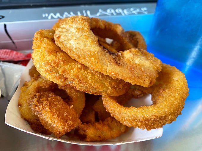 Onion rings that could double as edible jewelry&mdash;perfectly golden, crispy halos that deliver that satisfying crunch we all secretly crave.