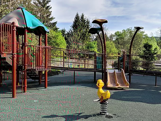 This playground proves that fun doesn't need complicated instructions&mdash;just a slide, some sunshine, and the laughter of children discovering the joy of gravity.