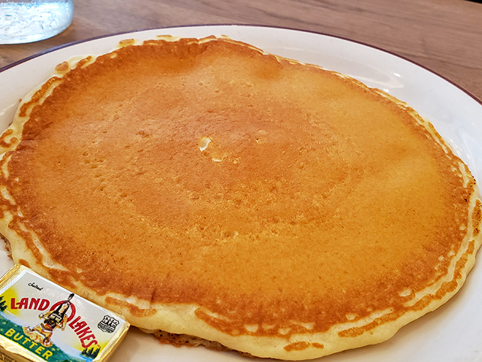 The pancake that launched a thousand diets &ndash; and broke them all. Golden, buttery perfection that makes you forget fancy brunches ever existed.