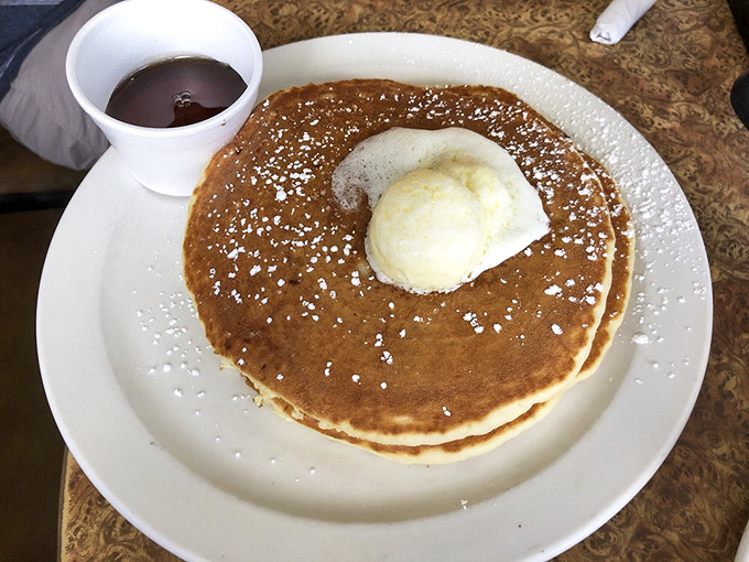 The pancake that launched a thousand diets&mdash;and broke them all. That scoop of butter melting into golden perfection is breakfast's siren song.