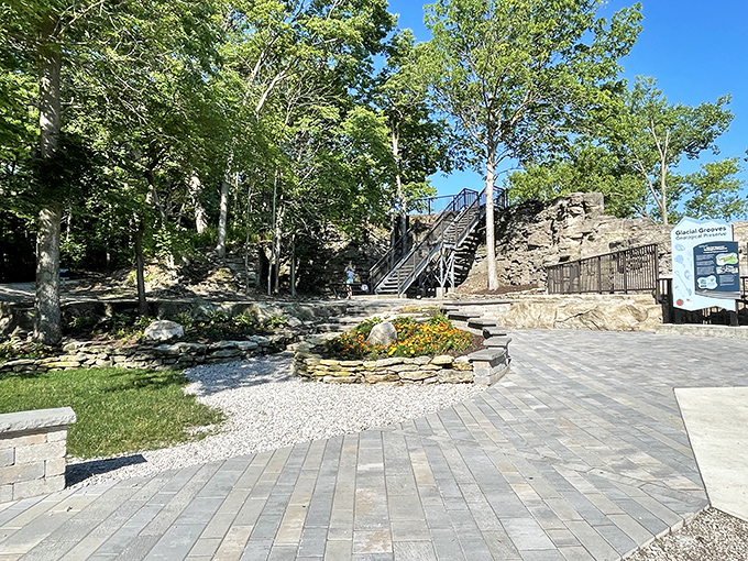 A beautifully designed entrance area welcomes visitors to this time capsule of prehistoric proportions. No DeLorean required for this time travel!