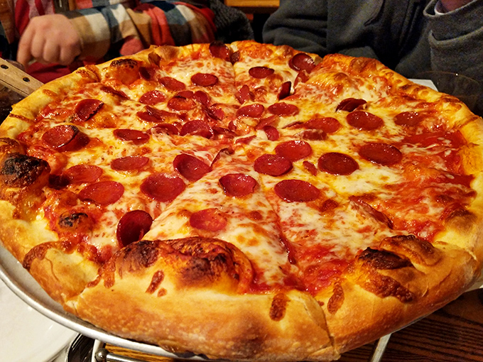 Pepperoni pizza done right is like a perfect pop song&mdash;familiar yet never boring. This one hits all the high notes with its bubbling edges and generous toppings.