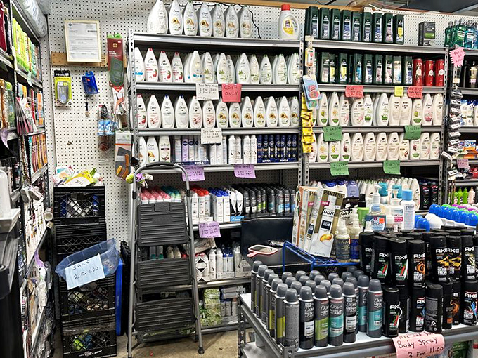 The toiletry section rivals any drugstore, proving that treasure hunting doesn't always mean antiques&mdash;sometimes it's finding that discontinued shampoo you've missed.