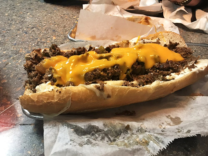 Cheese so perfectly melted over seasoned meat, it's like a Philadelphia vacation without the toll roads or parking tickets.