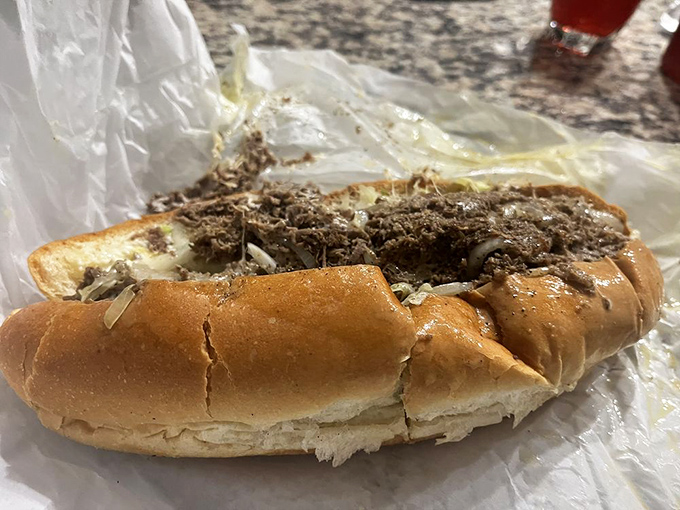 The Philly-inspired steak and onion sub &ndash; where thinly sliced beef meets caramelized onions in a relationship that was clearly meant to be.