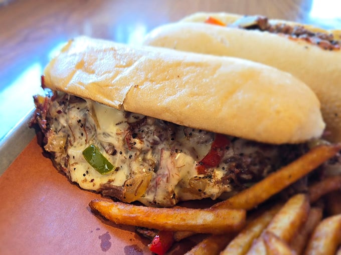 This sandwich doesn't just blur the line between Philly and Portland&mdash;it erases it completely. Melted cheese mingles with tender meat in a handheld masterpiece.
