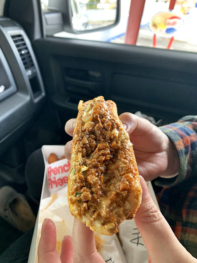 The pimento cheese dog&mdash;where Southern tradition meets American classic. This isn't just lunch; it's a cultural handshake between two beloved culinary traditions.