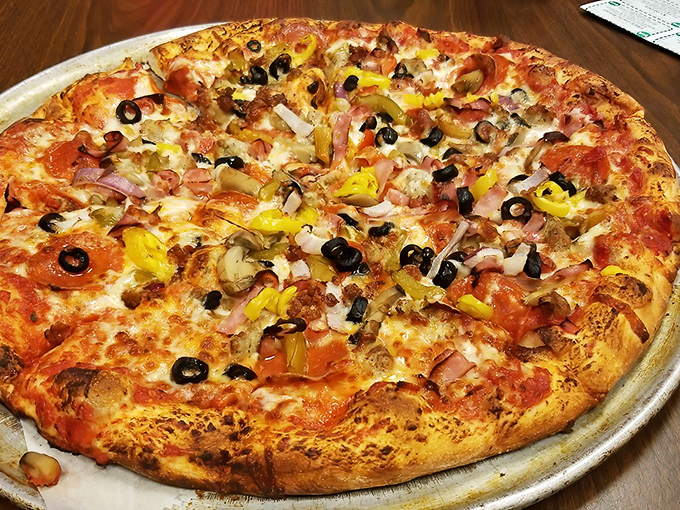 Pizza perfection isn't just about cheese&mdash;it's the harmony of toppings dancing together like they've rehearsed for years. This pie nails the choreography.