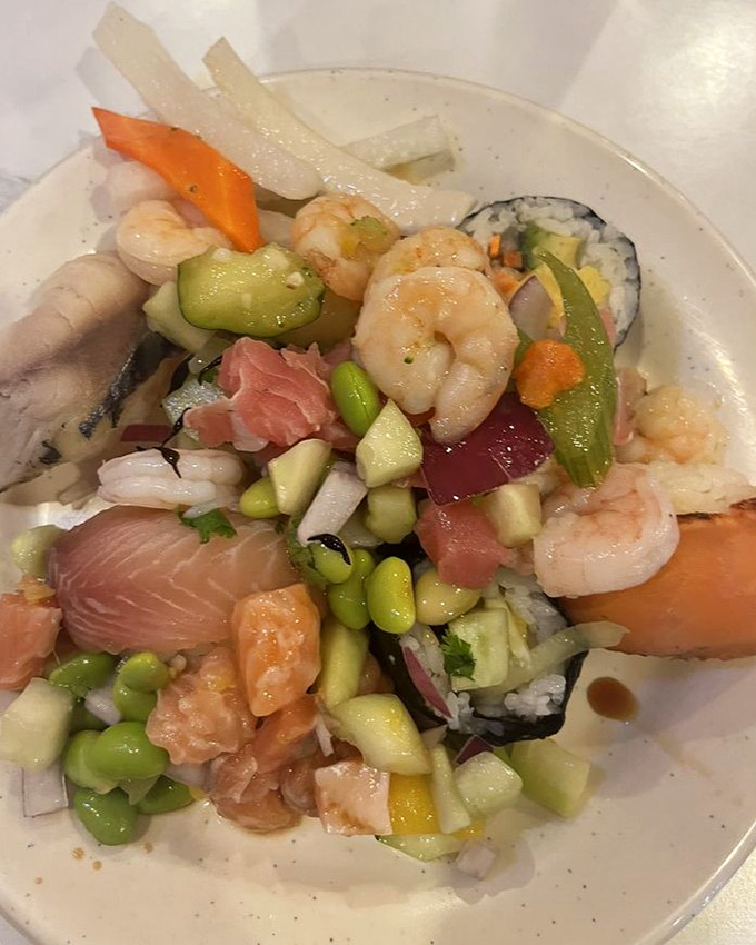 A vibrant seafood medley that's part salad, part sushi, all delicious. This poke bowl brings Hawaii's favorite comfort food to the Arizona desert.