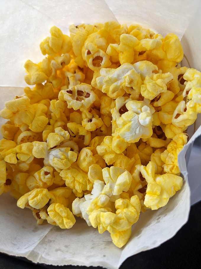 Popcorn so perfectly golden it could win an Oscar for Best Supporting Snack. Simple pleasures that remind you why movie theaters can't compete.