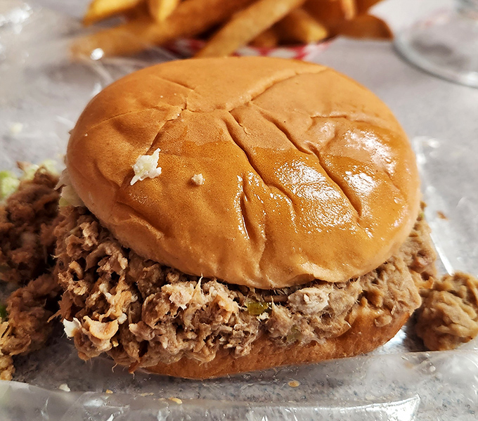 This barbecue sandwich isn't trying to impress food critics&mdash;it's trying to remind you of summer cookouts and the simple pleasure of perfectly executed comfort food.