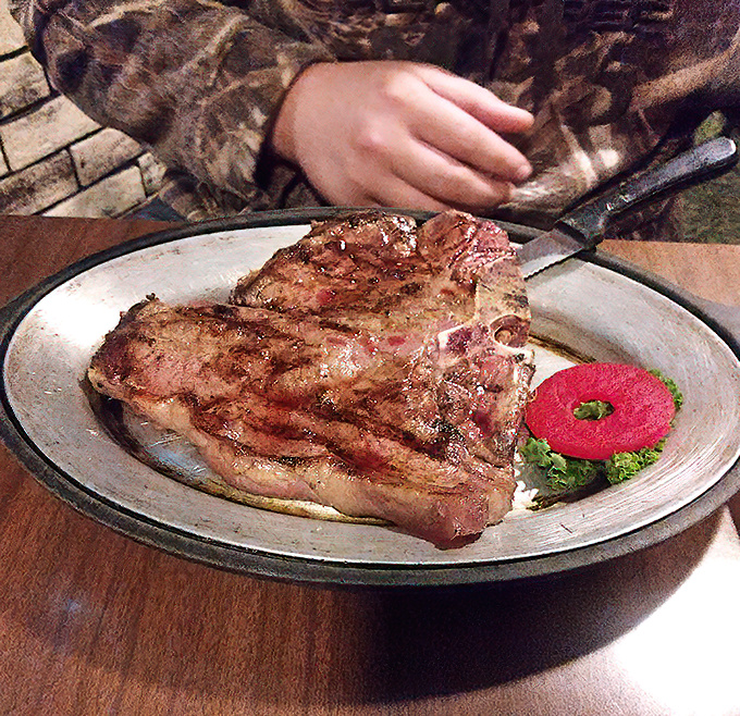 A porterhouse steak that would make Ron Swanson weep tears of joy&mdash;perfectly seared and ready for its close-up.