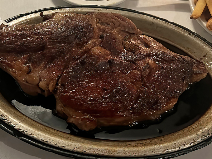 Prime rib so perfectly marbled it should be hanging in an art gallery instead of on your plate. Carnivore poetry in motion.