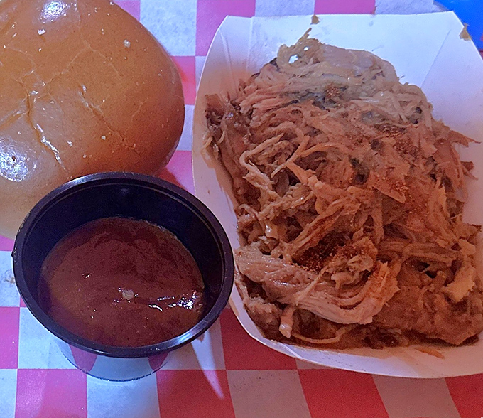 Pulled pork so tender it practically pulled itself&mdash;paired with sauce that doesn't know the meaning of "subtle."