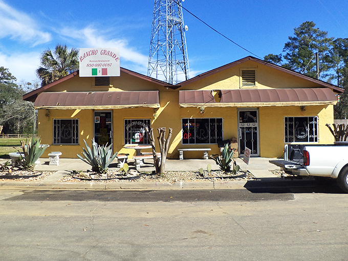 Bright yellow and full of flavor! Rancho Grande brings a splash of color and Mexican cuisine to this historic Southern town.