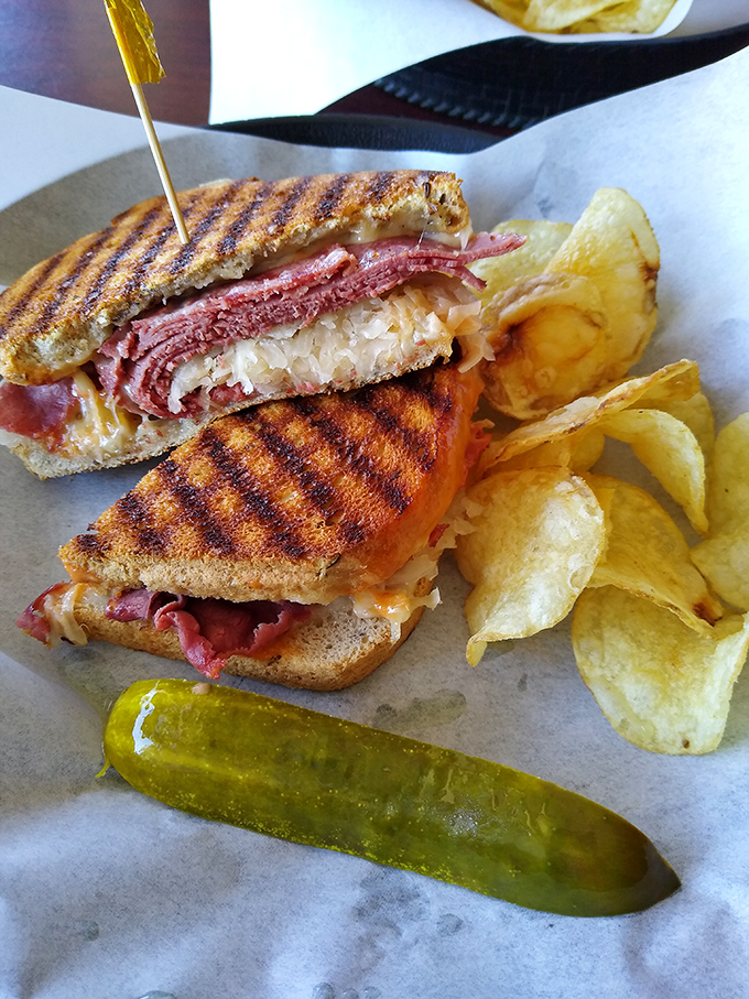 The sandwich that launched a thousand return visits. Grilled to perfection with layers of corned beef and sauerkraut that create a symphony of flavors.