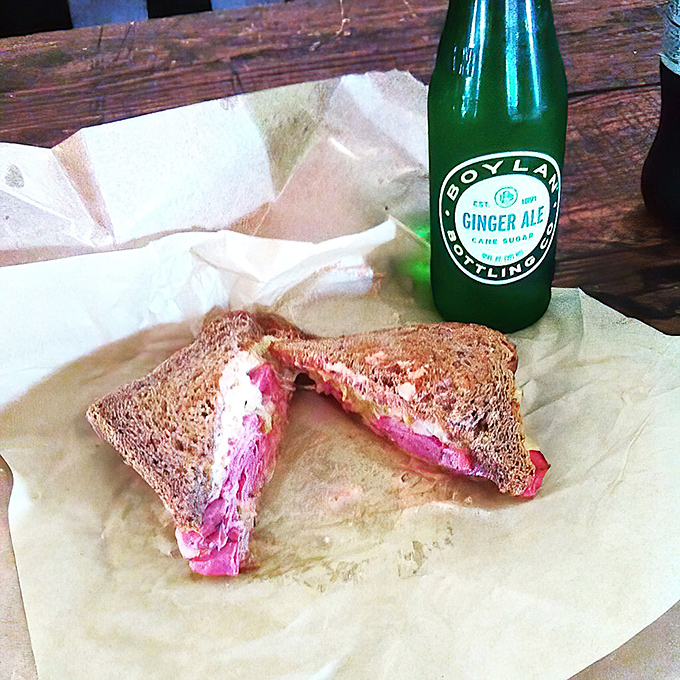 This Reuben is what happens when corned beef and sauerkraut fall madly in love.