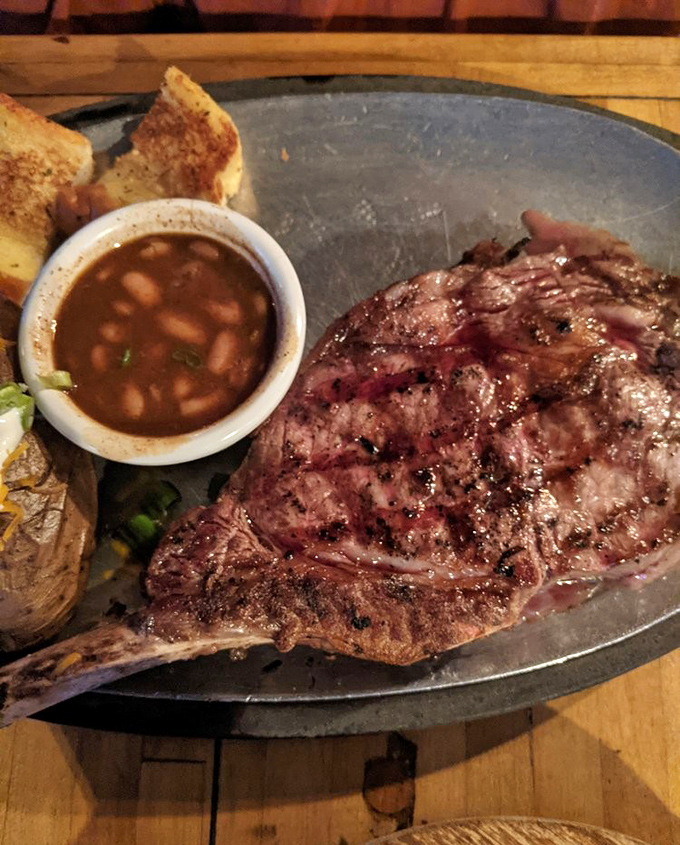 This ribeye has more marbling than a Roman statue and twice the ability to inspire devotion.