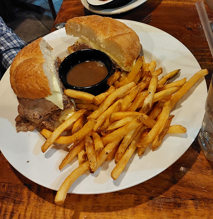 The classic roast beef sandwich comes with golden fries so perfect they deserve their own Pennsylvania area code.