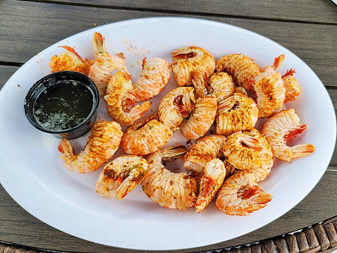 Peel-and-eat shrimp so perfectly cooked they practically snap between your fingers. Simple pleasures are often the most satisfying.