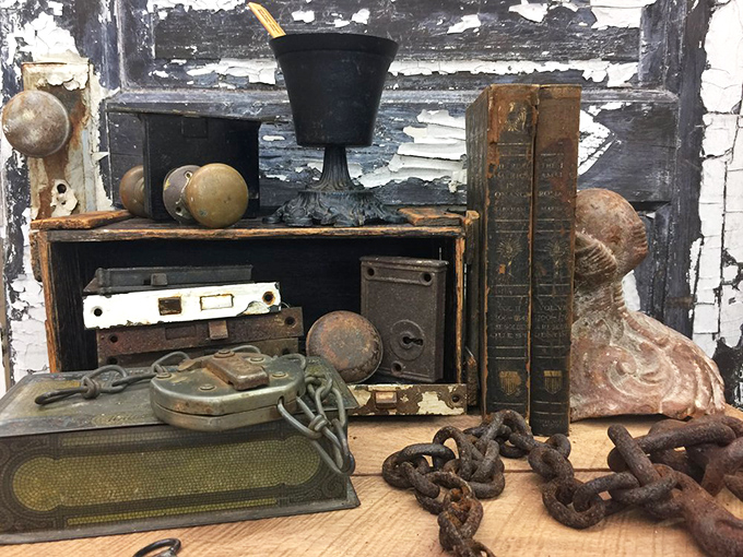 Rusty gold for the picking—these weathered treasures have stories etched into every dent and patina mark. Tetanus shots sold separately!