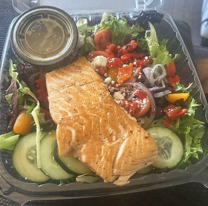 Not all heroes wear capes &ndash; some come as perfectly grilled salmon atop a garden of fresh vegetables that make eating healthy feel like cheating.