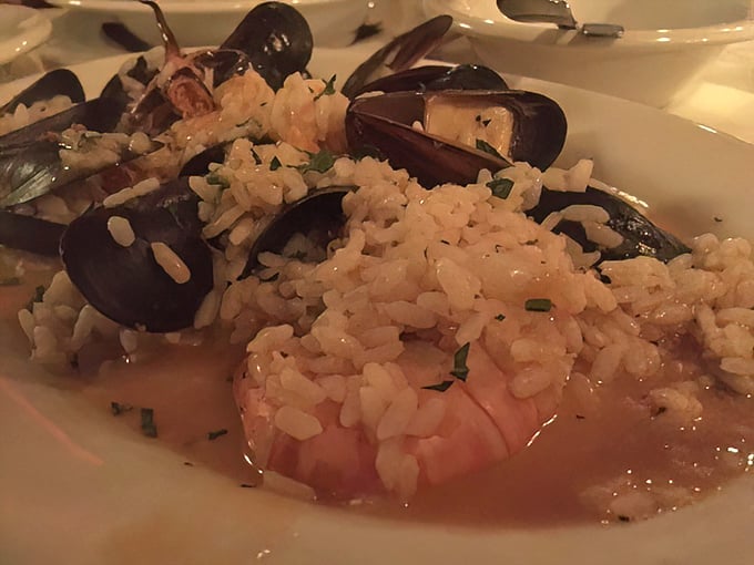 Seafood risotto that whispers tales of coastal Sicily with every creamy, perfectly al dente spoonful.