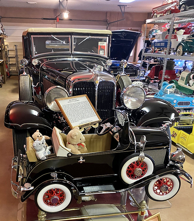 Vintage dreams on wheels! This meticulously preserved automobile showcases America's love affair with cars in Ephrata's delightful Seiverling Museum.