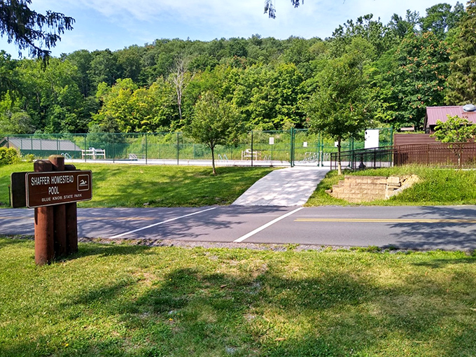 The Shaffer Homestead Pool offers a refreshing respite when hiking trails and summer heat have you daydreaming of a cool plunge.