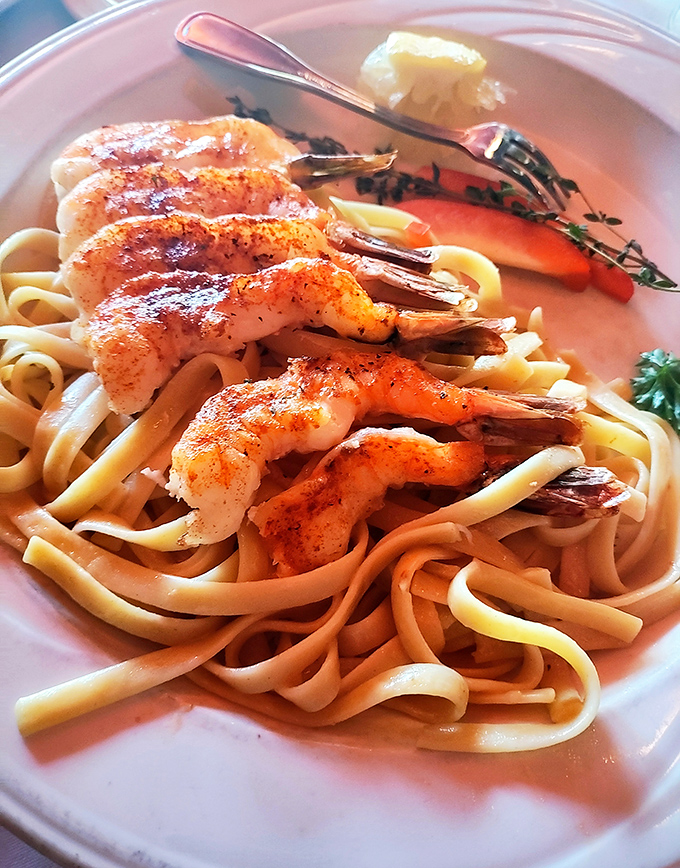 Shrimp scampi over fettuccine that's so perfectly executed, it'll have you questioning every Italian restaurant you've ever visited.