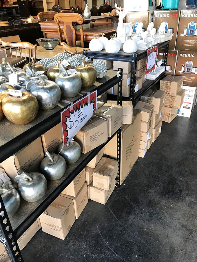 Decorative apples that won't spoil, unlike your retirement fund after buying retail home decor elsewhere.