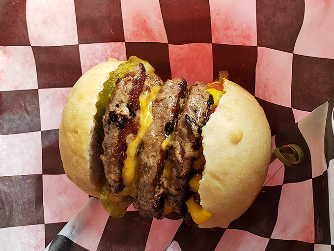 These sliders aren't just mini burgers; they're perfectly proportioned flavor bombs nestled in pillowy buns. Size isn't everything, folks.